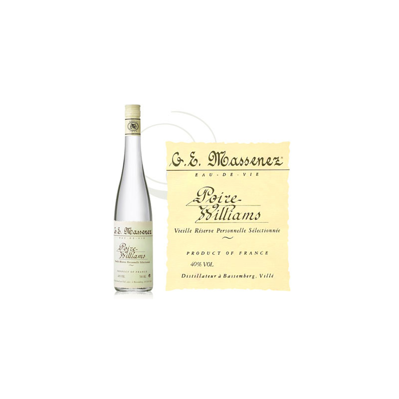 Achat Eau de Vie de Poire Williams Massenez 0 Eau de Vie Alsace sur ...