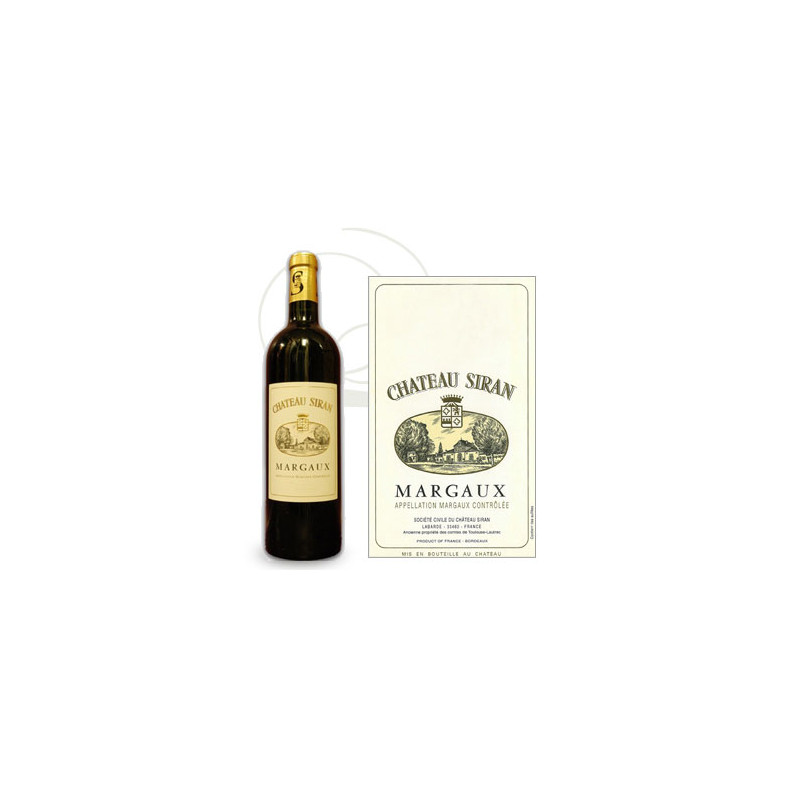 Achat Château Siran 2022 Margaux Rouge Bordeaux sur Vintage and Co