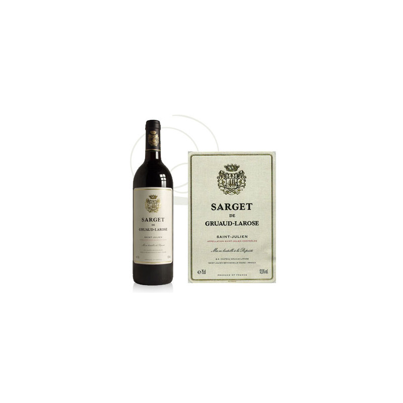Achat Sarget de Gruaud Larose 2021 St Julien Rouge Bordeaux sur Vintage ...